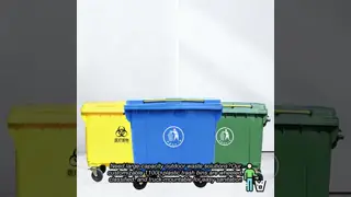 Customizable 1100L Large-Capacity Outdoor Plastic Sanitation Trash Bins | Wheeled, Classified, Truck-Mountable Garbage Cans