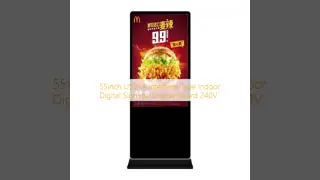 China 55-Inch Indoor Digital Signage Display with 178° Viewing Angle, 240V Power Supply and Android OS for sale