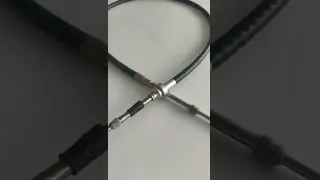 Heavy-Duty Push-Pull Control Cable Assembly With Adjustable Junction And Rod End Fittings