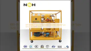 China 600-18000L/H Vacuum Oil Purifier 75KV BDV Mobile Type With 0.1% Gas Content for sale
