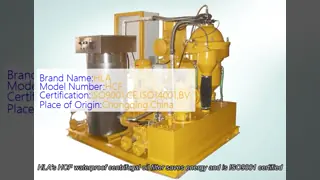 Waterproof Centrifugal Oil Filter Machine Energy Savings ISO9001 Certificate
