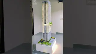 China High-Rise Commercial Skyscraper Model Architectural Scale Model Sky Garden Office Tower Real Estate Urban Commercial Tower with LED Light for sale