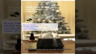 Scents Aroma360 Ultrasonic Diffuser Real Wood  Household USB-Powered