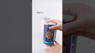 Eco-friendly seasoning paper can packaging with a three-layer lid