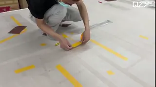 1:500 축척 미니어처 건축 모형, 사실적인 디테일, 아크릴 소재, 레이저 커팅