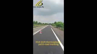 Highway thermoplastic road marking paint