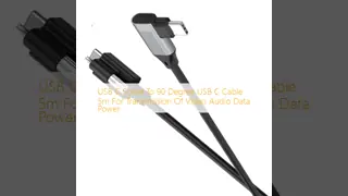 China USB C Screw To 90 Degree USB C Cable 5m For Transmission Of Video Audio Data Power for sale