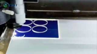Purple filter laser cutting