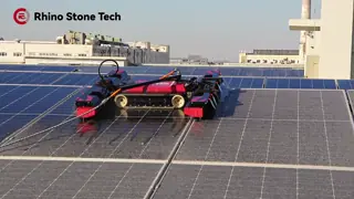 China Semi Automatic Dual Brush Solar Panel Cleaning Machine with Remote Control for PV Farms for sale