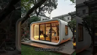 Detachable Modular Space Capsule House | Apple Capsule for Homestay & Scenic Hotel