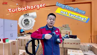 What should I do if my turbocharger, which has not been used for a long time, stops turning?