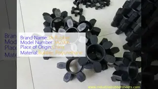 Black HRC Coupling 8Mpa 70-90A Industrial Shaft Coupling