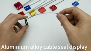 Secure Your Cargo Fast Aluminum Steel Cable Seal