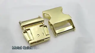 China Shiny Metal Bag Lock Gold Quick Release Buckles 16mm For Pet Accessories for sale