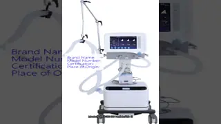 China S1500 Medical Ventilator Equipment 12.1" TFT Screen ICU Ventilator for sale