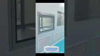 China Swing Door Corner Cleanroom Air Shower Auto Blowing Compact And Sound In Structure for sale