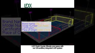 China Padel Court with Integrated LED Lighting System for Club Projects for sale