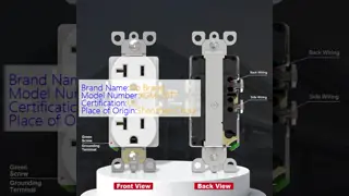 China 125V 20A Tamper Resistant Electrical Receptacle Socket - 2500W Max Load, Dual Outlet Wall Mount for sale