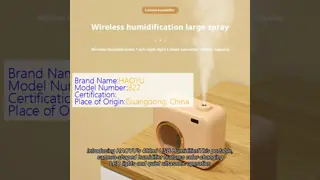 400ml Capacity USB Ultrasonic Humidifier With Color-Changing LED Light And Camera-Shaped Design