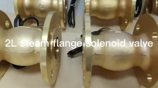 China Brass Flange Solenoid Valve 16bar 2 Way 12VDC Normally Close For Steam for sale