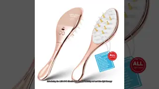 China Electric Hair Brush with 650nm Red Light Therapy EMS Microcurrent and IONIC Hair Care Technology for sale