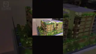 China Customized Vertical Green Building Model High Simulation Commercial Property Display Sand Table Real Estate Presentation Prop for sale