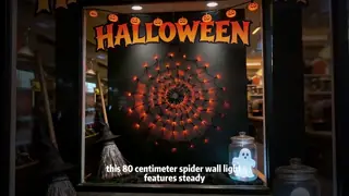 China 80cm Iron Spider Web LED Light: 80cm diameter (fits windows/walls/parties). Iron frame + fine mesh (durable 3D shape). 100 warm yellow LEDs (steady-on, spooky Halloween glow). 221g for sale