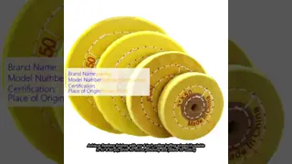 China 4 Inch Polishing Cotton Wheel White Yellow For Jewelry Finishing 3500RPM ODM for sale