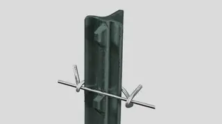 China Customized Green Metal Fence Post 0.12mm-1.5mm Thickness Metal Fence T Post for sale