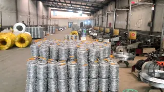 China 1.6mm Barbed Wire Farm Fence 500m Barbed Wire Coil Fencing 350kgf for sale