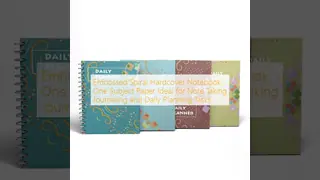 Embossed Spiral Notebook for Notes & Journaling