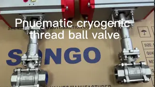 pneumatic cryogenic casting ball valve