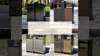 Cute Outdoor Trash Bin for Schools Playgrounds