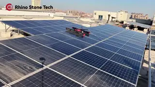 China Wet & Dry Modes Water Washing All-Weather Automatic Solar Panel Cleaning Robot for PV Power Stations for sale