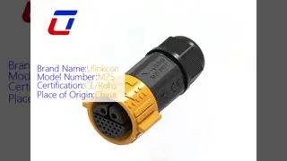 China Signal And Power Multi Connectors M25 2+20 Pin Waterproof 300 Volt Wire To Board for sale
