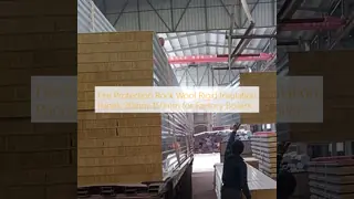 China Fire Protection Rock Wool Rigid Insulation Panels 30mm-150mm for Factory Boilers for sale