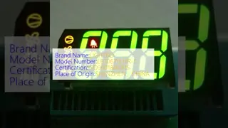 Pure Green 3 Digit LED Display for Appliances