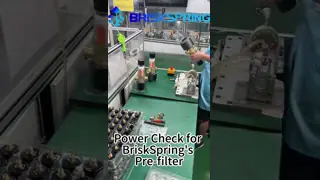 Power Check for BriskSpring's Pre-filter