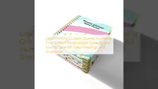 China Logo Printing Custom Journal Notebook One Subject Personalized Spiral Bound Journal Ideal for Sales Meetings and Giveaways for sale
