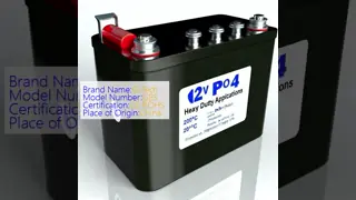 China Heavy Duty Applications 12V LiFePO4 Battery Pack -20°C To 60°C Expected Cycle Life Round 6 for sale