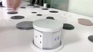Pop up outlet kitchen countertop wireless charger