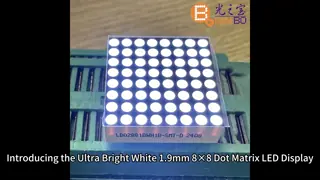 8×8 Dot Matrix LED Display (20.2×20.2mm) for Moving Signs