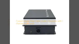 China Custom Made Fiber Optic Audio Converter with 1 channel audio port for sale