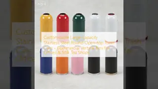 Large Stainless Steel Trash Cans Outdoor