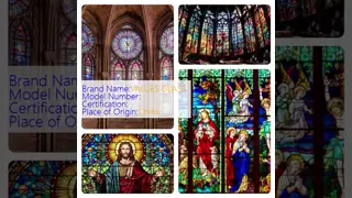 Hand Painted Stained Glass for Churches & Homes