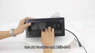 Clean Desk Power Module USB C Outlet