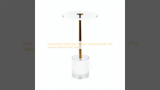 Clear Acrylic Coffee Table Modern Furniture Acrylic And Stainless Steel Accent Table