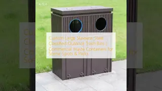 Dual Sort Stainless Steel Bins