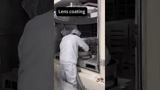 Optical lens coating by vacuum coating equipment