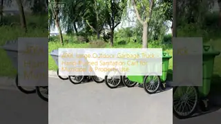 China 400L Capacity Hand-Pushed Outdoor Garbage Truck - Sanitation Cart for Municipal & Property Use for sale